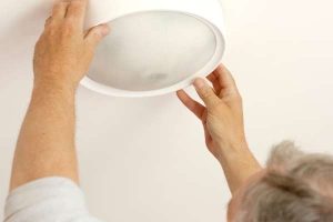 How to Remove Ceiling Light Cover With Clips