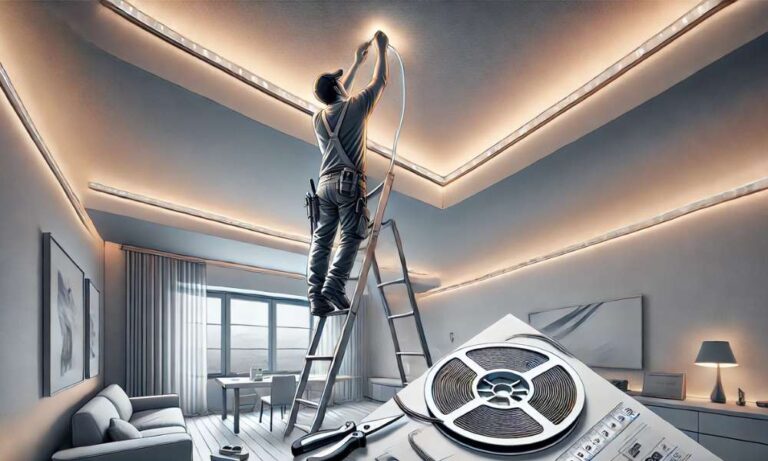 How To Install LED Strip Lights On Ceiling